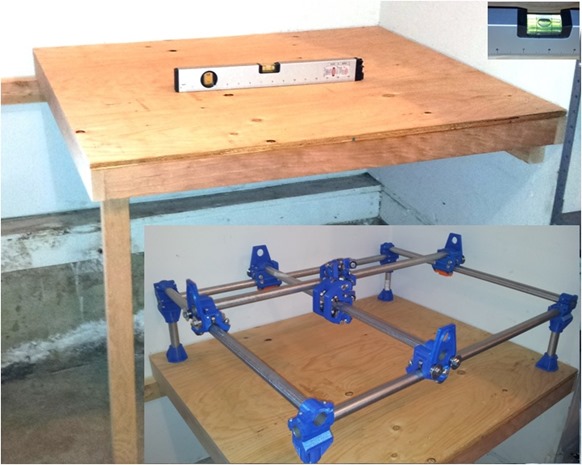 MPCNC Table Top Built and Aligned - Making It Up